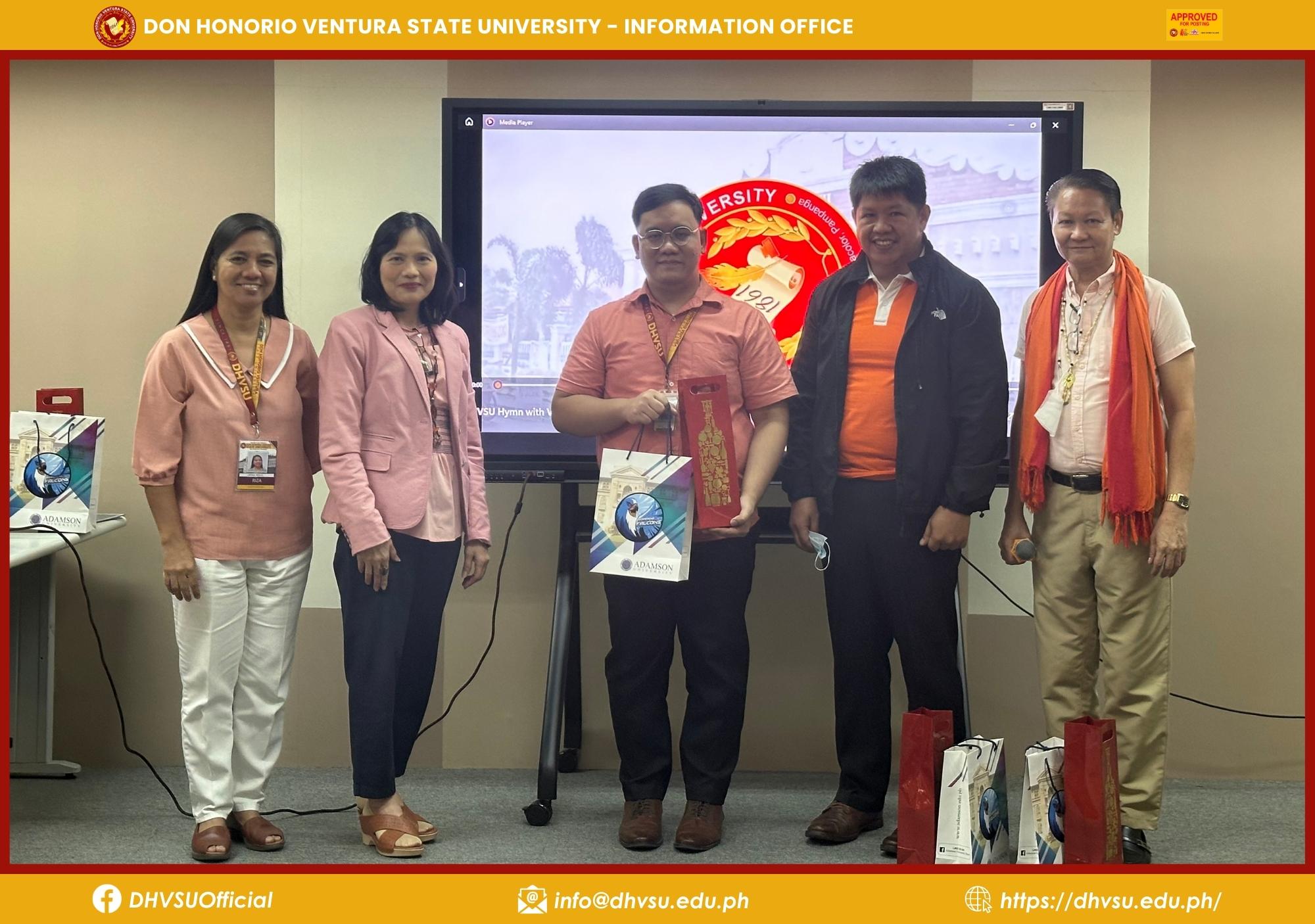 AdU graduate school engages at DHVSU’s PETE programs